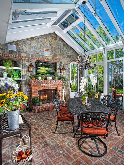 Sunroom Brick | Houzz