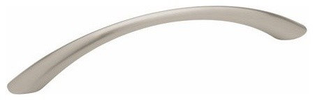 128mm Tapered Bow Pull - Satin Nickel - Contemporary - Cabinet And ...