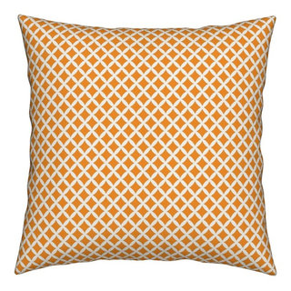 Modern Diamond Geometric Pattern Trendy Throw Pillow - Contemporary ...