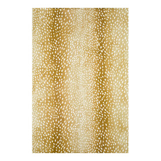Dalyn Akina Ak3 Animal Prints and Images , Shag Rug, Gold, 8'0"x10'0 ...