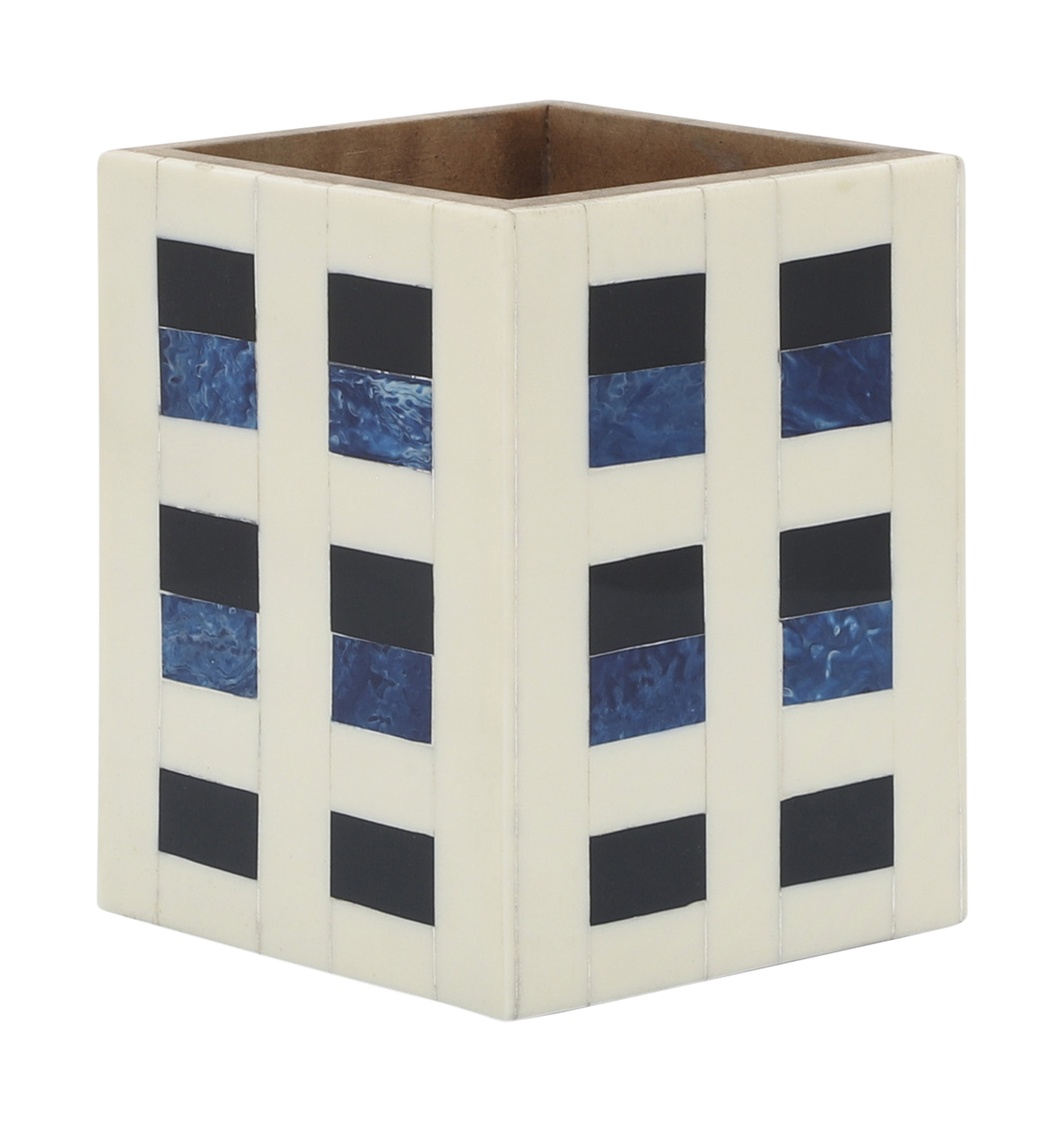 Resin 3X4 Squares Pencil Cup, Multi - Contemporary - Desk Accessories ...
