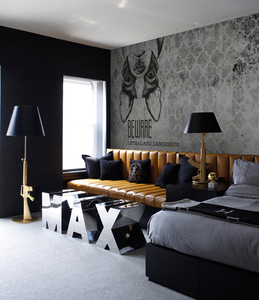 Classic Pug Mural Wallpaper, 8 Panels - Contemporary - Wallpaper - by ...