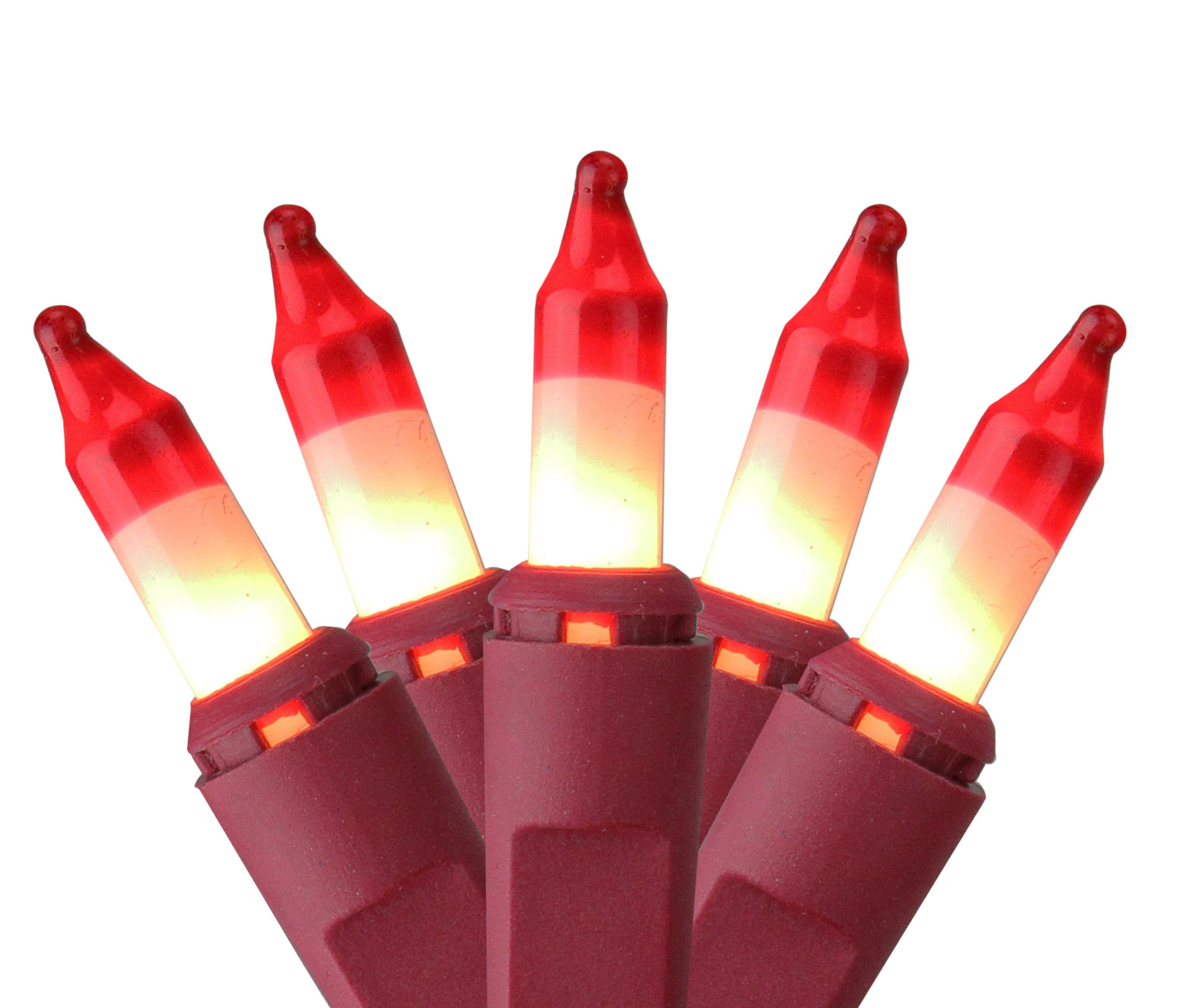 Set of 50 Peppermint Twist Candy Cane Mini Christmas Lights - Modern ...