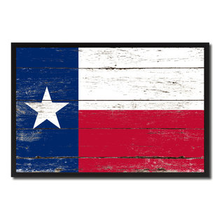 Texas State Flag Canvas Print, 22"x29" - Contemporary - Prints And ...