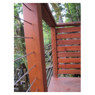 Cable Rail Wood Post and Rail - Contemporary - Seattle - by Stainless ...