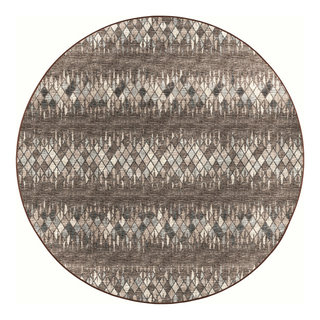 Winslow WL5 Driftwood 10' x 10' Round Rug, 10' x 10' - Scandinavian ...
