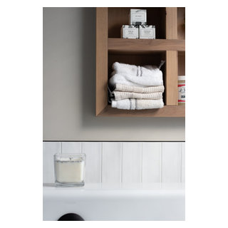 Wet Room Oasis versus Cigar Lounge Style in Dual Bath Remodel ...