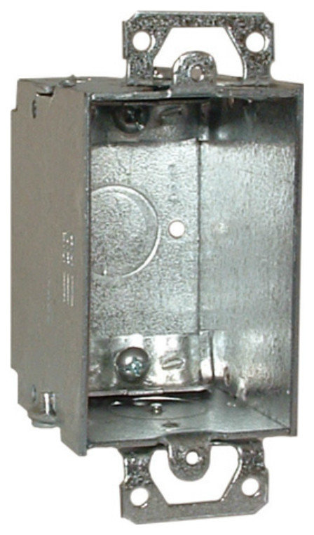 RACO 519 Steel Gangable Switch Box w/Nonmetallic Sheathed Clamp, 3"x2-1 ...