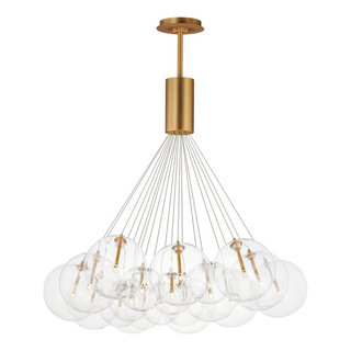 Burst LED Pendant in Gold - Contemporary - Pendant Lighting - by LAMPS ...