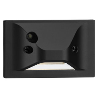 LED Indoor/Outdoor Black Integrated LED Wall or Step Light With ...
