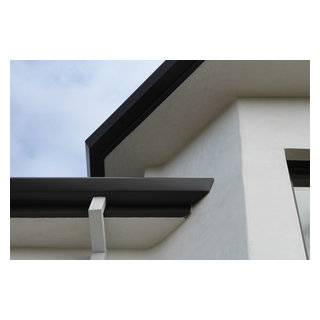 6 inch Angle Face/Flat Face Gutters with smooth Downspouts in Pacific ...