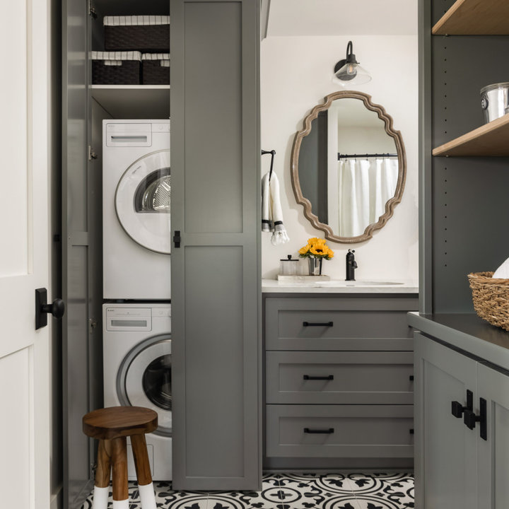 75 Beautiful Bathroom with a Laundry Ideas & Designs - February 2026 ...