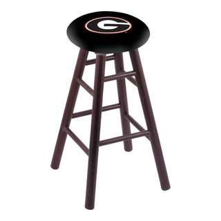 Georgia "G" Bar Stool, Dark Cherry - Contemporary - Bar Stools And ...