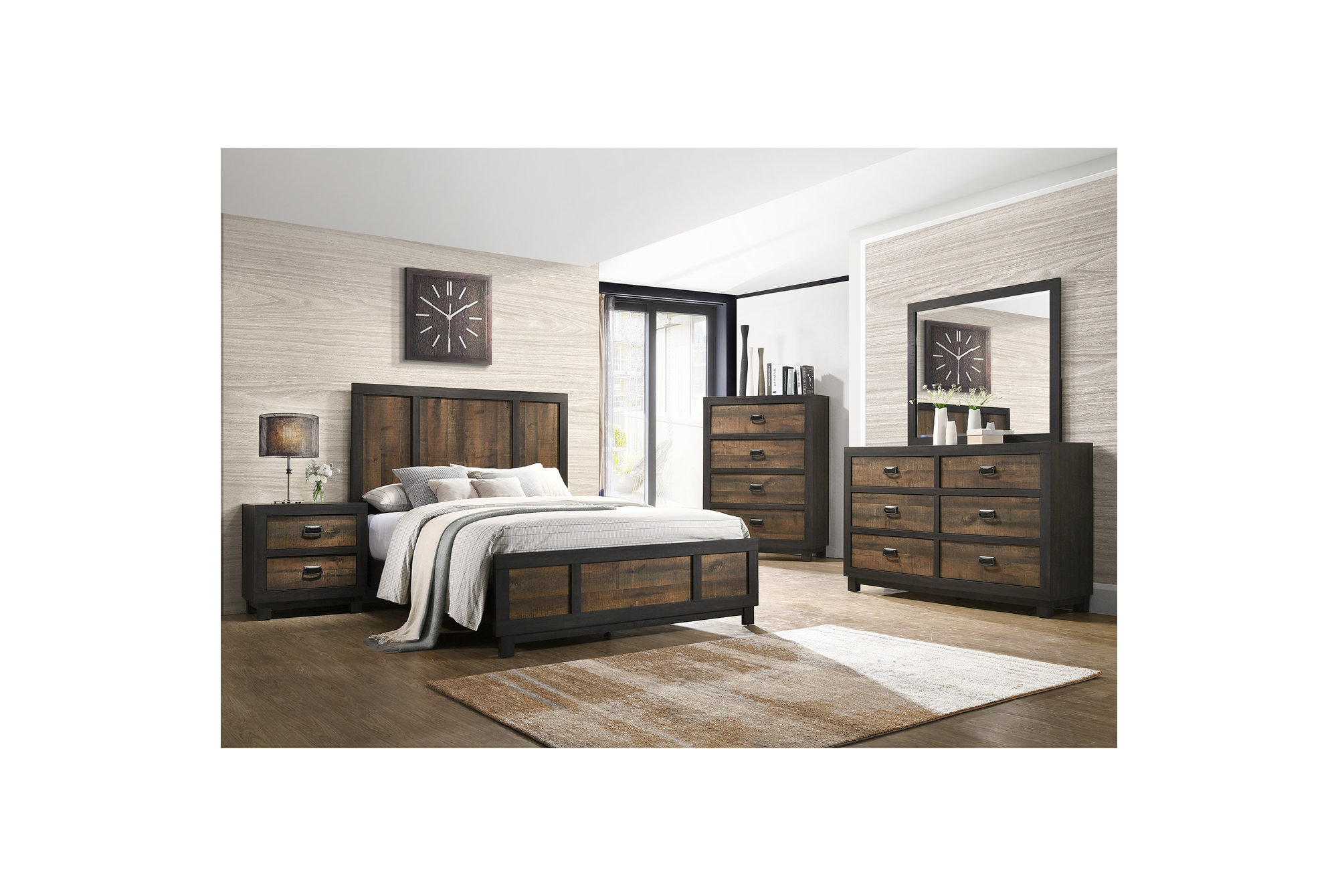 Picket House Furnishings Harrison 6-Drawer Dresser w/ Mirror Set ...