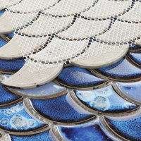 Dragon Scale Royal Blue 9.75 x 12 - Contemporary - Mosaic Tile - by ...