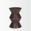 Odessa Dark Brown Wood Side Table - Rustic - Side Tables And End Tables ...