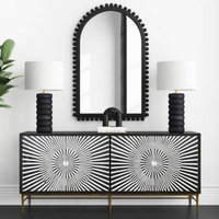 Tally Wood and Iron Black Server - Midcentury - Buffets And Sideboards ...