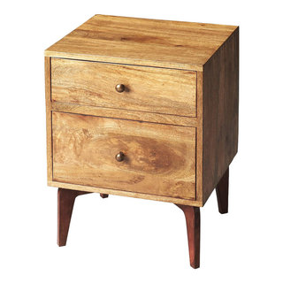 Offex Modern Rectangular Chairside Chest, Brown - Modern - Accent ...