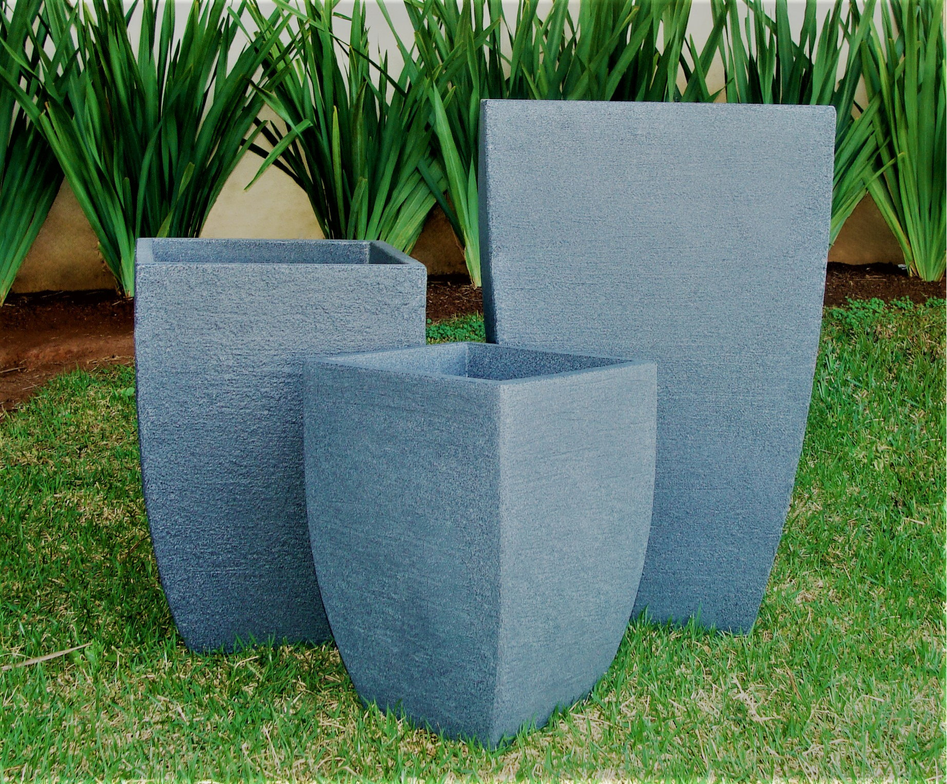 Square Modern Planter, 14.5"x21.2" - Transitional - Outdoor Pots And ...
