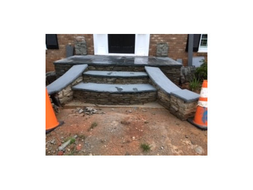 Front Portico - metal roof