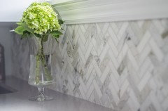 Caesarstone Alpine Mist with what backsplash??