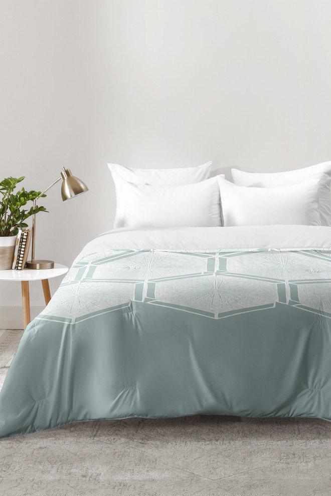 Dash and Ash Pacific Place Comforter, Queen - Contemporary - Comforters ...