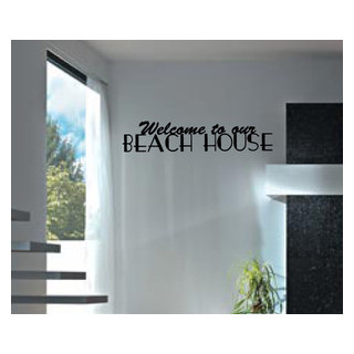 Welcome Beach Vinyl Wall Decal hd128, 23 in. - Contemporary - Wall ...