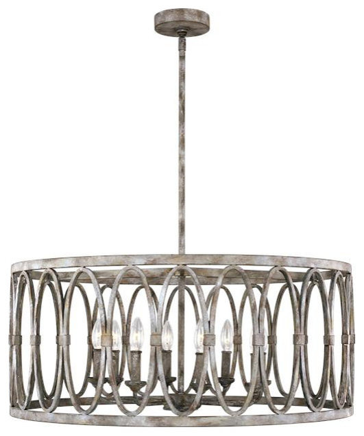 Murray Feiss F3351/8DA Patrice 8 Light Large Handing Shade, Deep Abyss ...