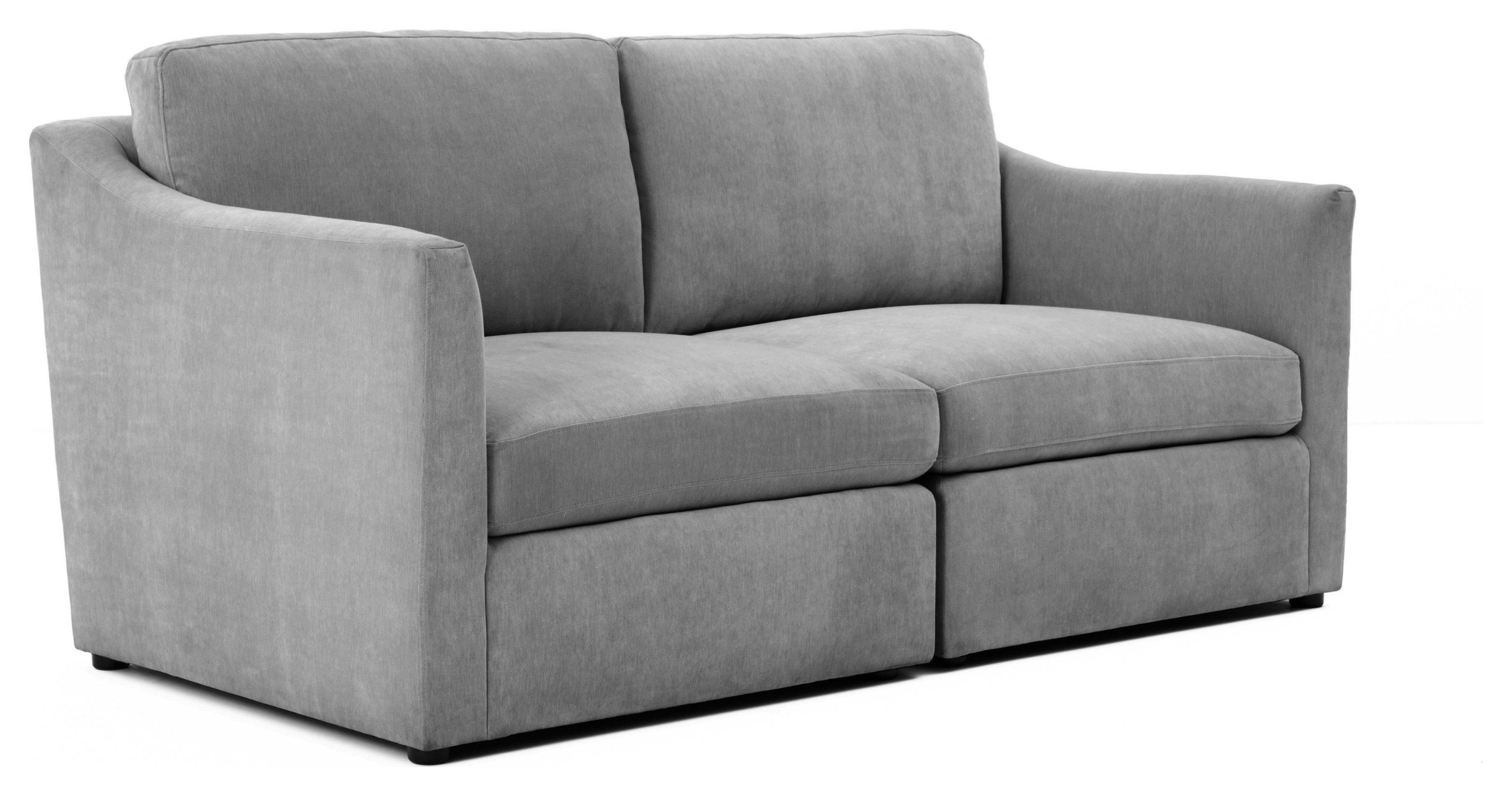Aiden Gray Modular Loveseat - Grey - Transitional - Loveseats - by First of a Kind USA Inc | Houzz