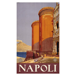 Napoli Vintage Travel Poster, art print, 11 x 18 inches - Prints And ...