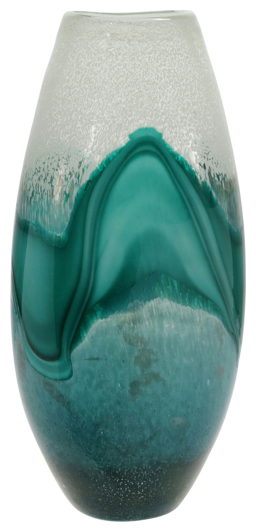 Glass 17"h Vase, Green Mix - Contemporary - Vases - by Beyond Design ...