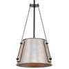 Kira Home Basin 19" Pendant Light, Galvanized Steel Conic Shade ...