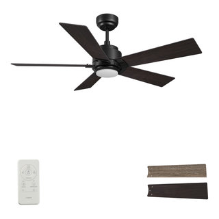 CARRO Modern LED Ceiling Fan with Remote and Dimmable Light, 48 ...