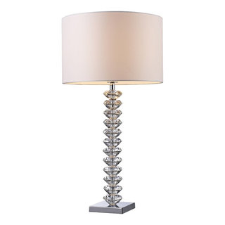 Modena 1-Light Table Lamp Crystal Finish - Contemporary - Table Lamps ...