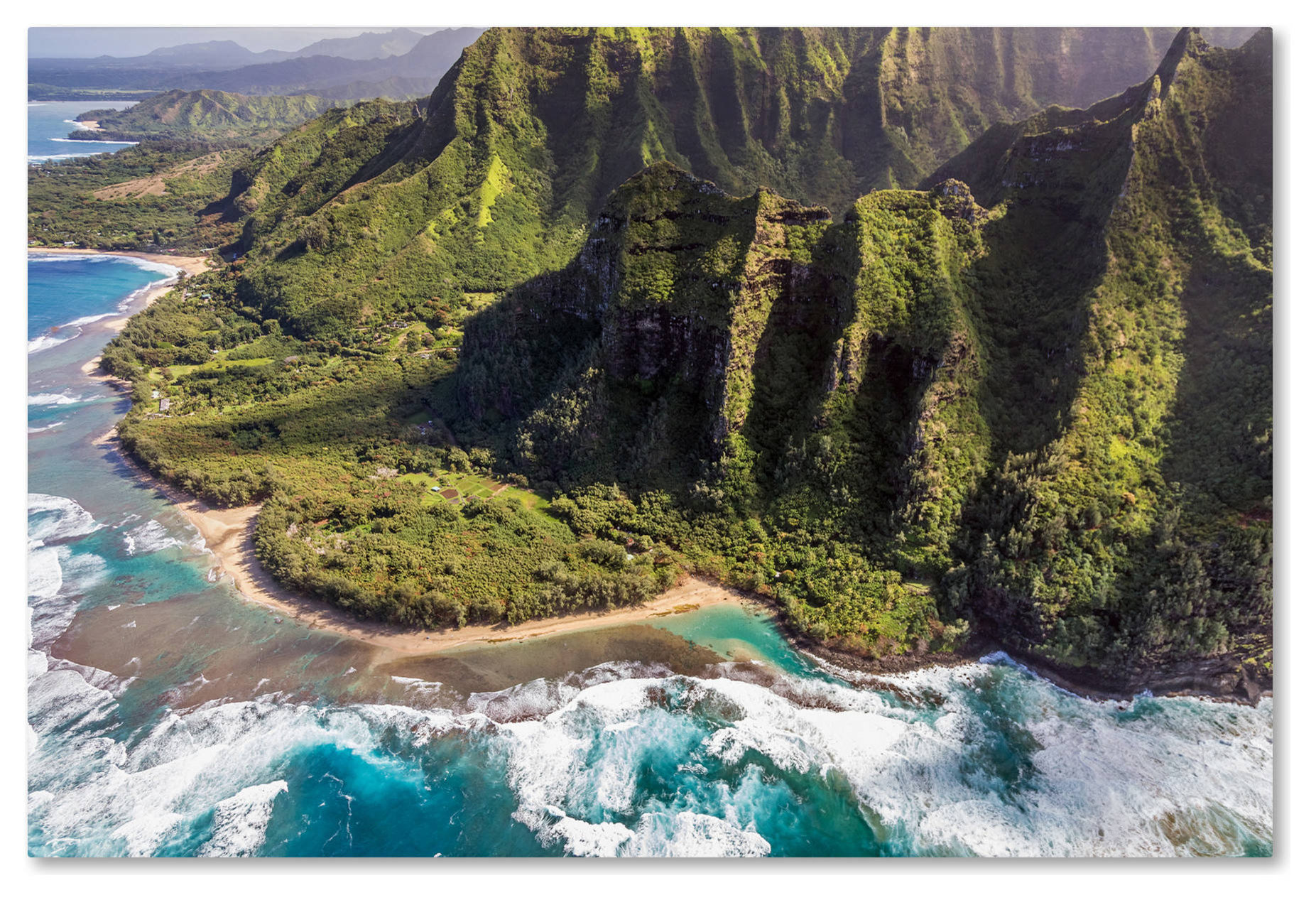Pierre Leclerc 'Kee Beach Aerial View' Canvas Art, 24"x16" - Beach ...
