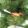 Inge Glas Little Bird Red Shiny Bird Decorative Hanging Ornaments, 2 In ...