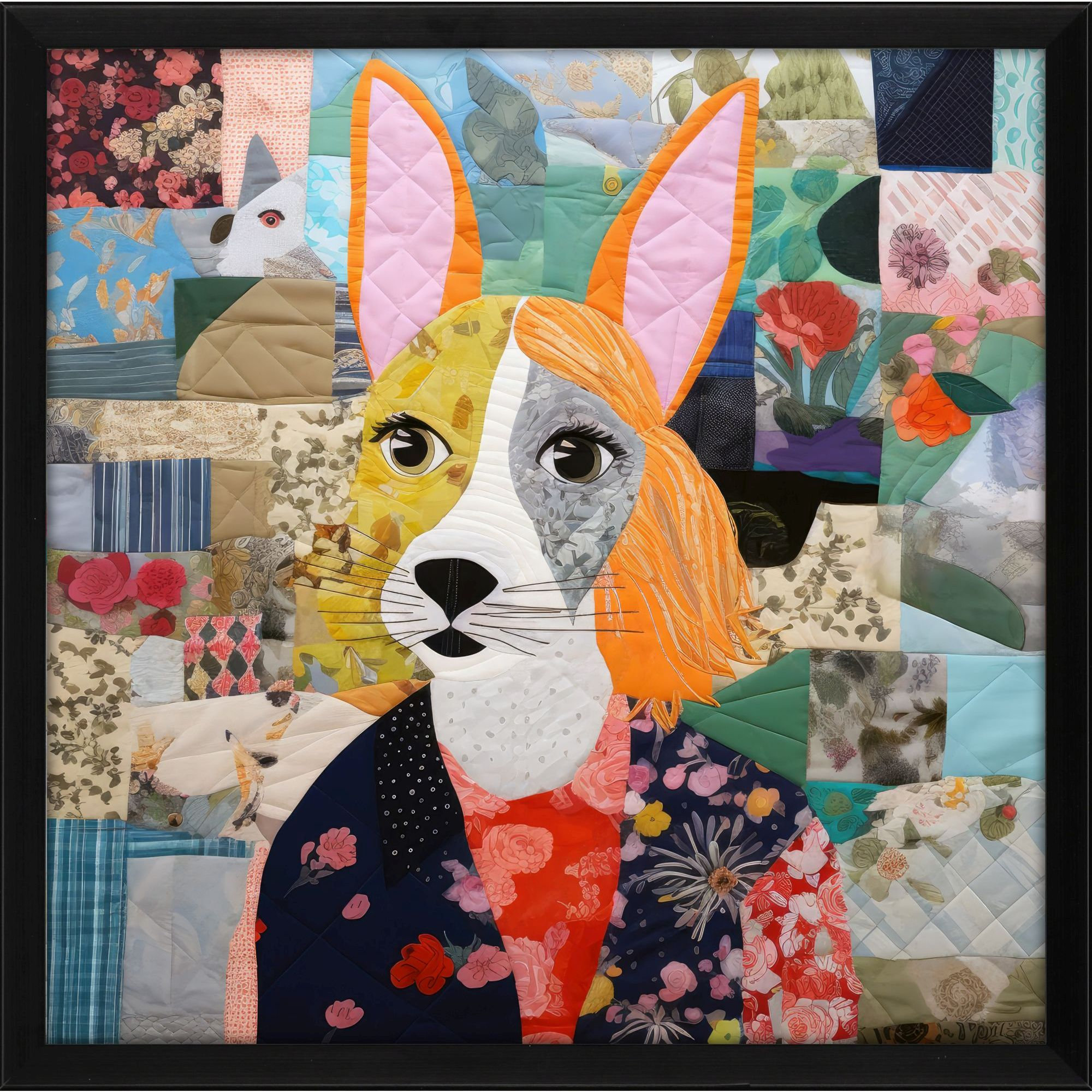 Patchwork Dog II Artwork - Contemporary - Prints And Posters - by ...