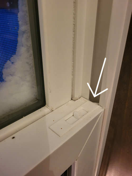 Air leak in Window track | Houzz Forum