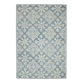 Britton Penswick Hand-Tufted Wool Area Rug, 8'x11' - Contemporary ...