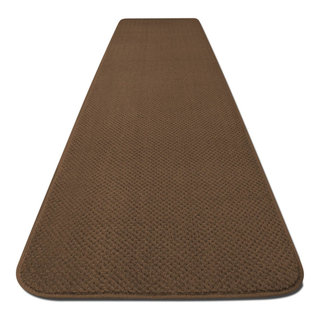 Skid-Resistant Carpet Runner Toffee Brown, 36"x6' - Contemporary - Hall ...