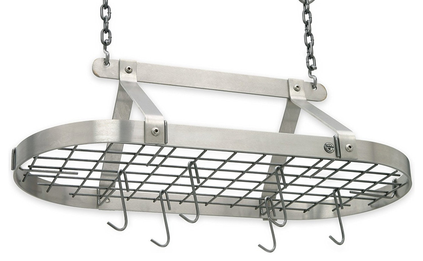 Decor Classic Oval Pot Rack Stainless Steel - Transitional - Pot Racks ...