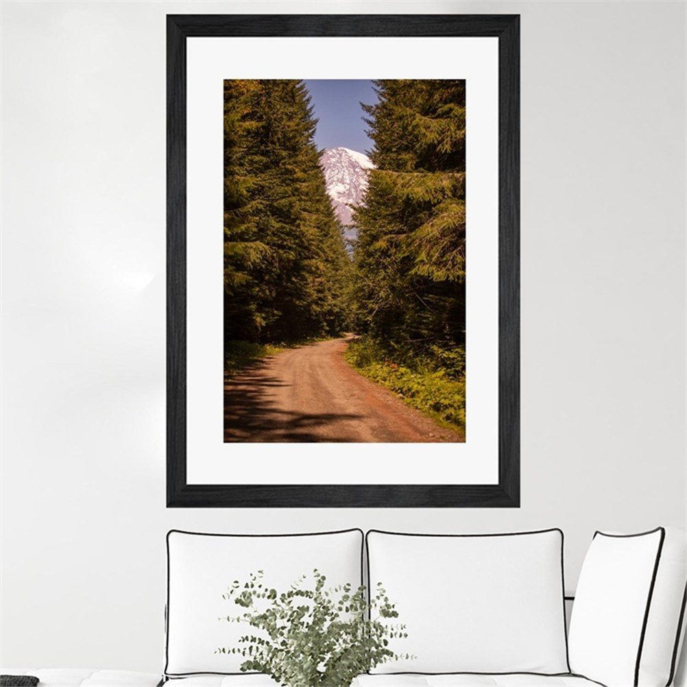 Giant Art 24x36 The Chosen Path Matted and Framed in Pink - Rustic ...