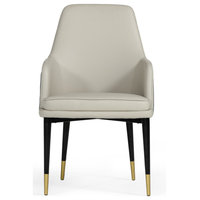 Modrest Duval Modern White and Gray Dining Chair - Midcentury - Dining Chairs - by Vig Furniture ...