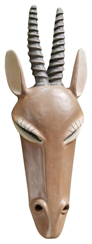Gemsbok Mask - Rustic - Wall Sculptures - by XoticBrands Home Decor | Houzz