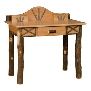 Hickory Log Student Desk - Rustic - Desks And Hutches - by Furniture ...