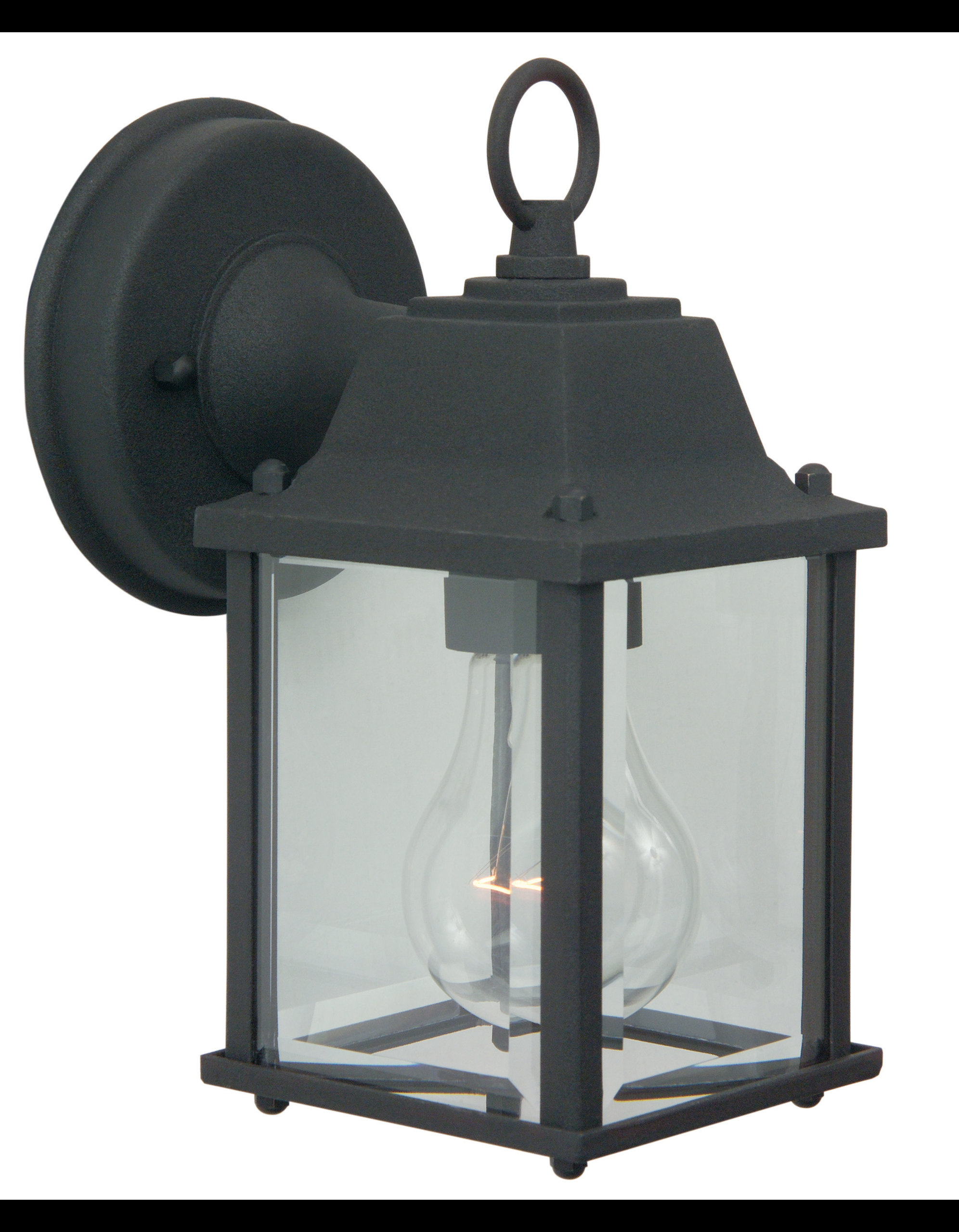 Craftmade Coach Lights 9" Outdoor Wall Light in Textured Matte Black, 5 ...