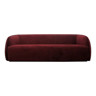 Roland Modern Red Velvet Sofa - Contemporary - Sofas - by Rustic Home ...