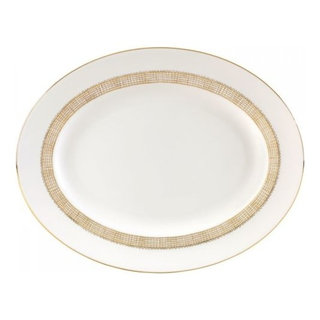 Vera Wang Oval Platter 13.75" - Contemporary - Serving Dishes And ...