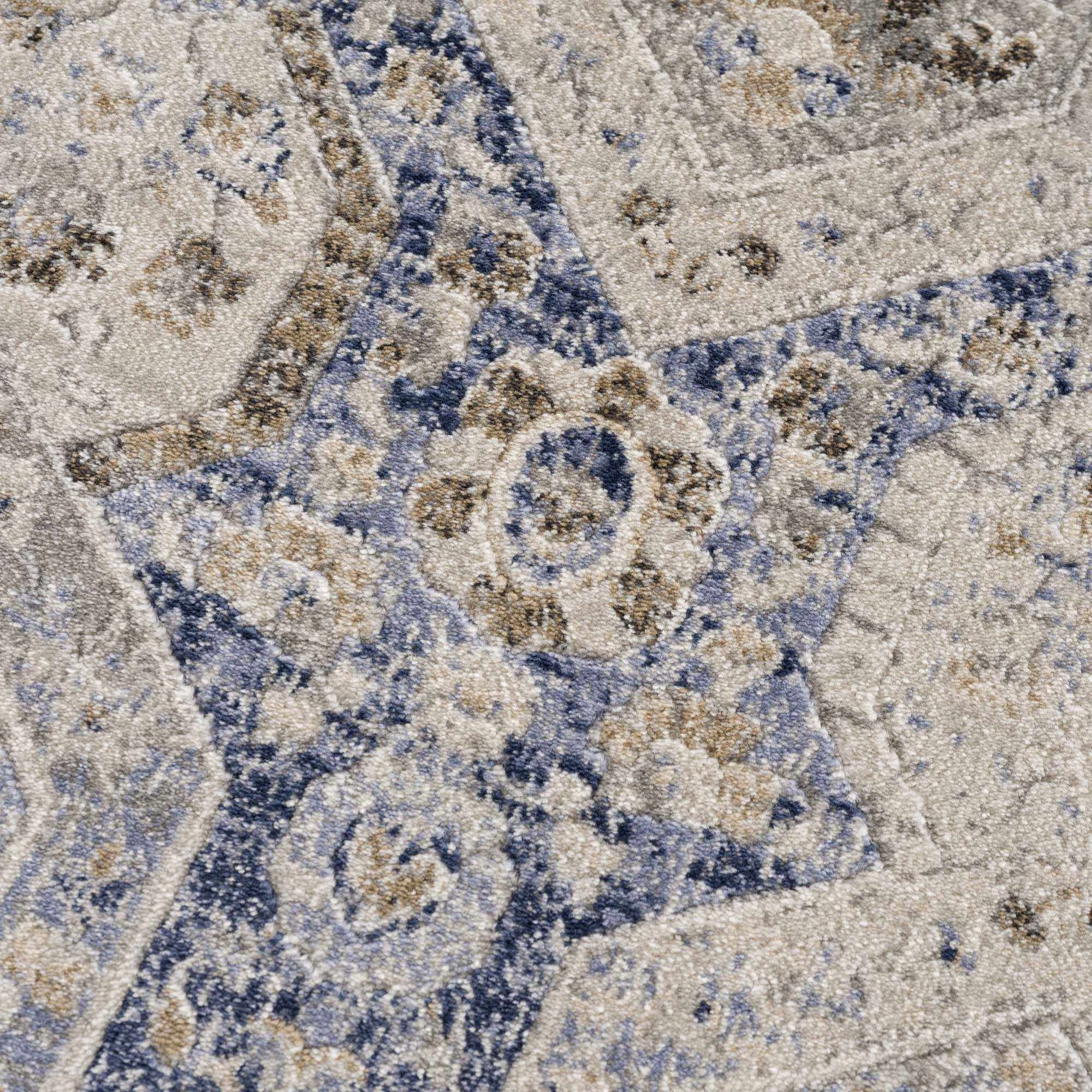 Hauteloom Parkerfield Blue Area Rug, 6'7"x9' - Contemporary - Area Rugs ...