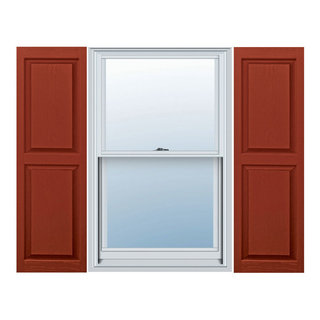 Builders Choice Vinyl Raised Panel Shutters w/ Shutter Spikes & Screws ...